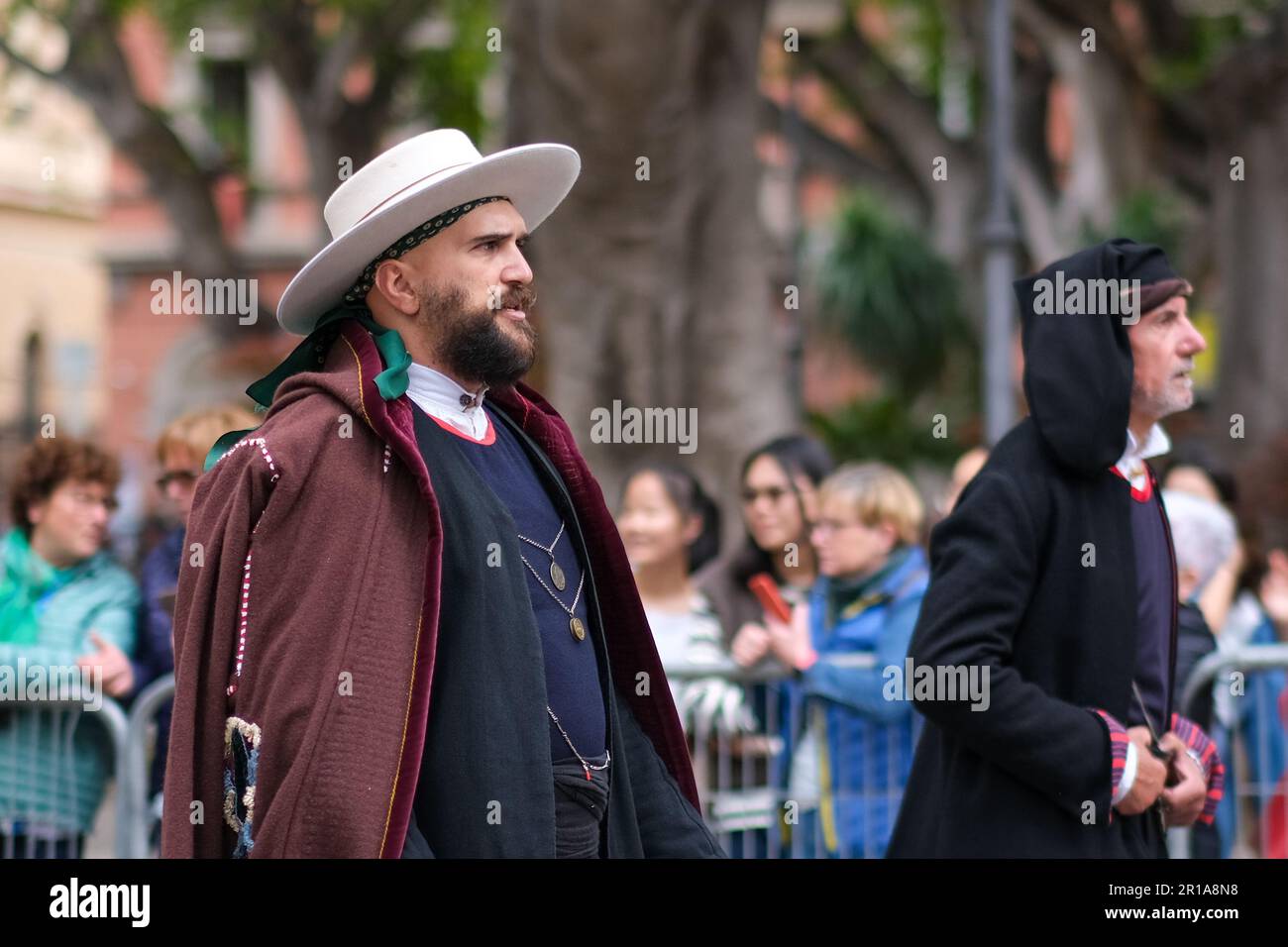 Sardinian men dressed in folk traditional costumes, with unique ...