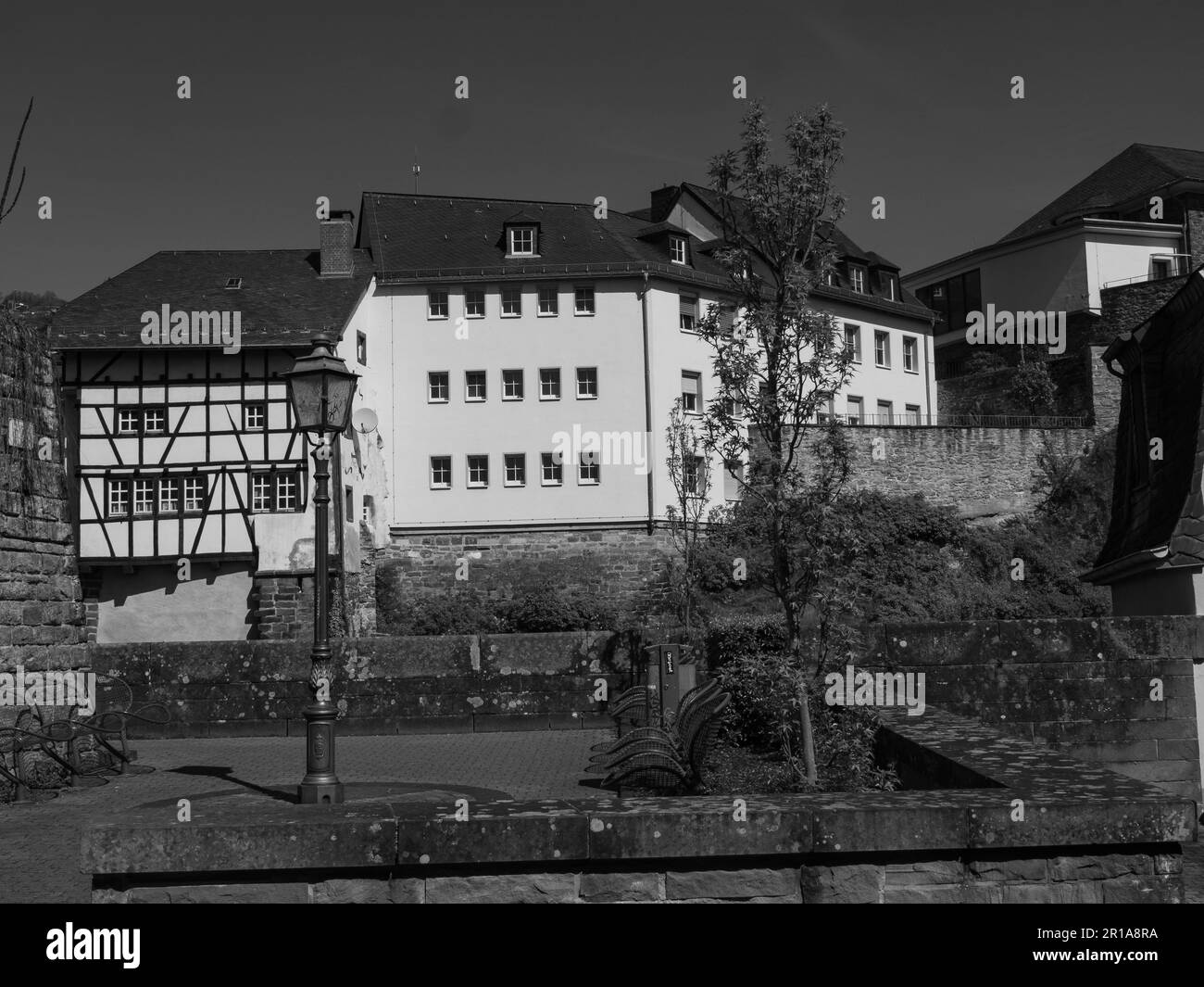 the city of Saarburg at the saar river in germany Stock Photo - Alamy