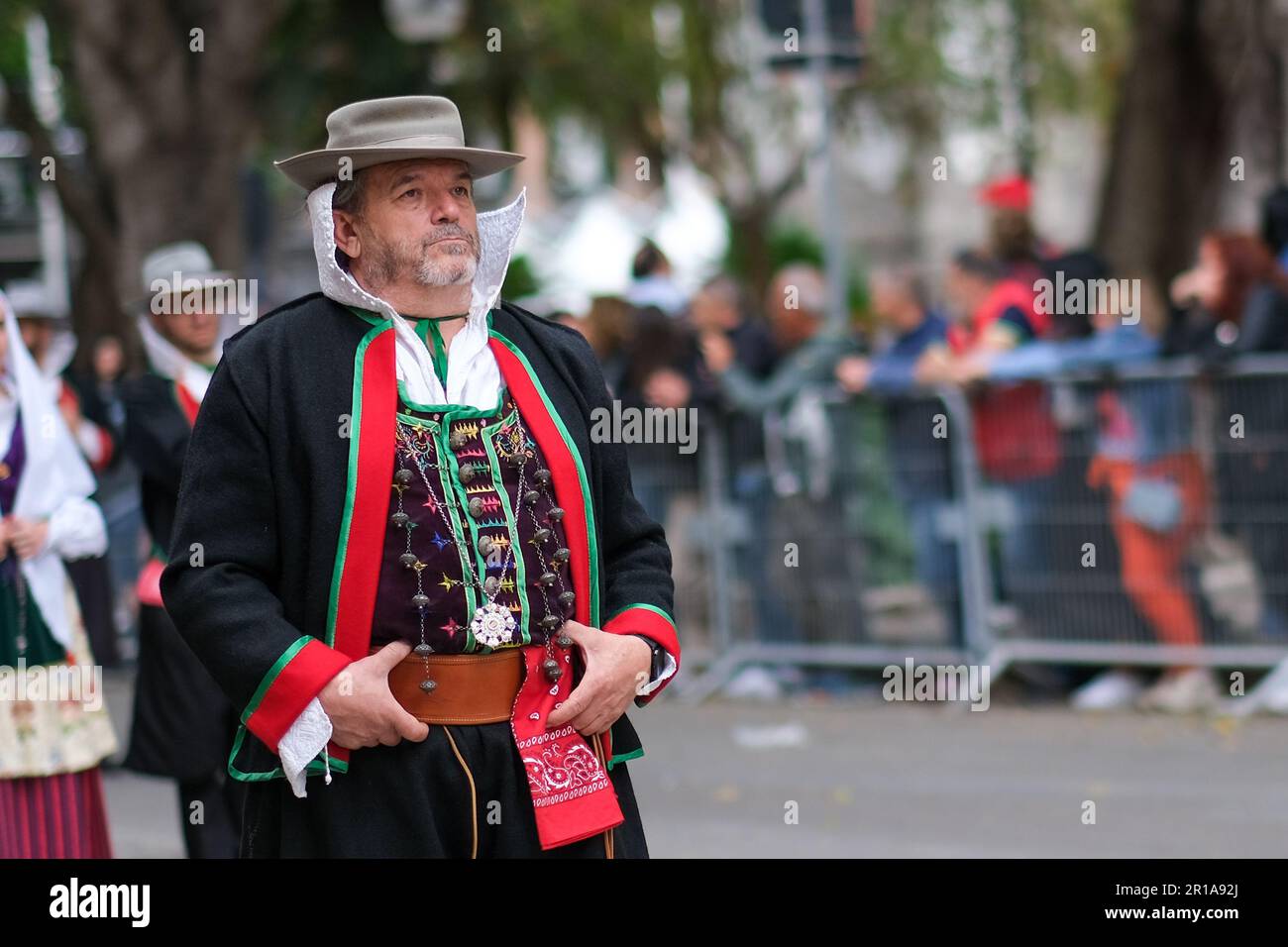 A Sardinian man, dressed in his traditional costumes, with unique ...