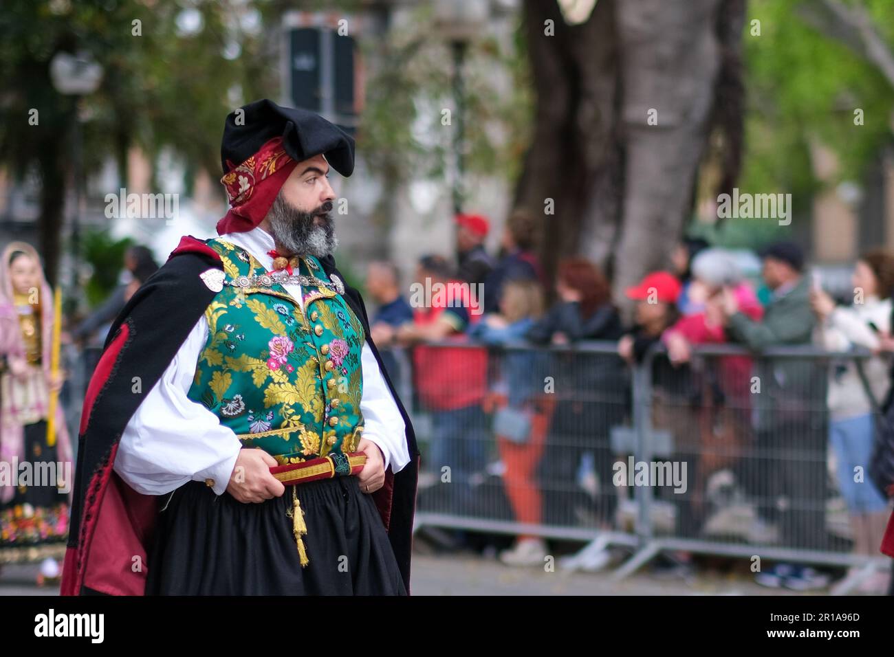 A Sardinian man, dressed in his traditional costumes, with unique ...