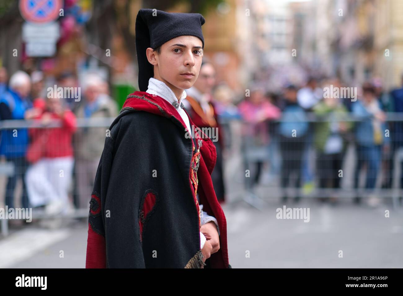 A Sardinian man, dressed in his traditional costumes, with unique ...