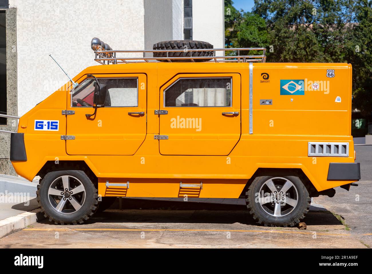 A Gurgel G-15, a very rare off-road vehicle manufactured in 1981 by the ...