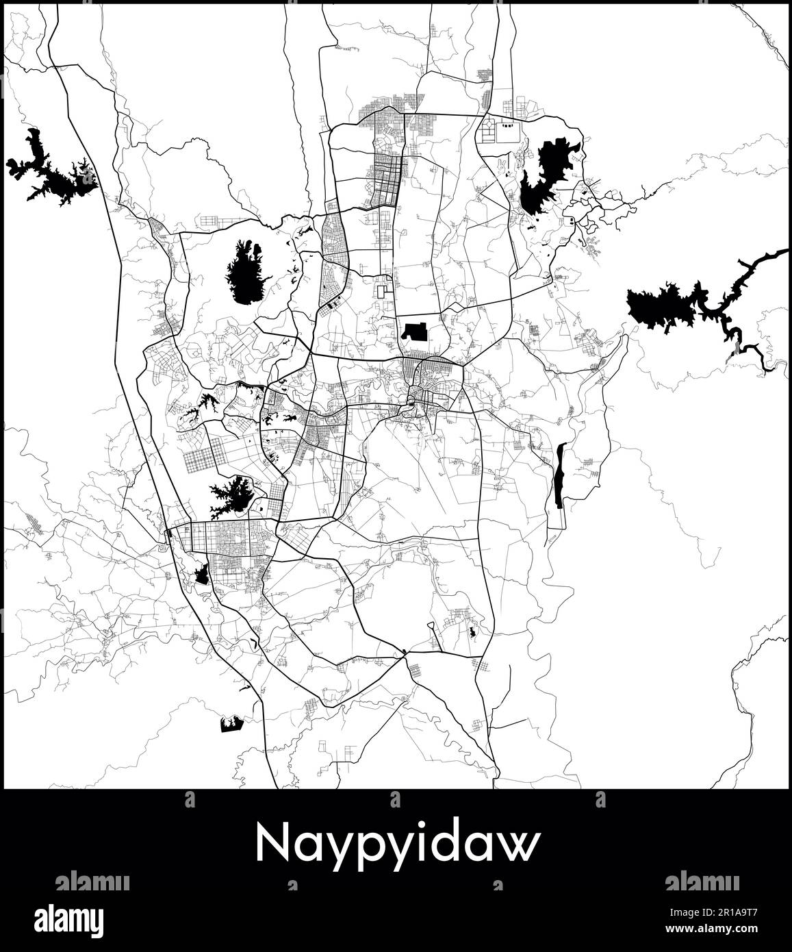 Myanmar street not yangon not railway Stock Vector Images - Alamy