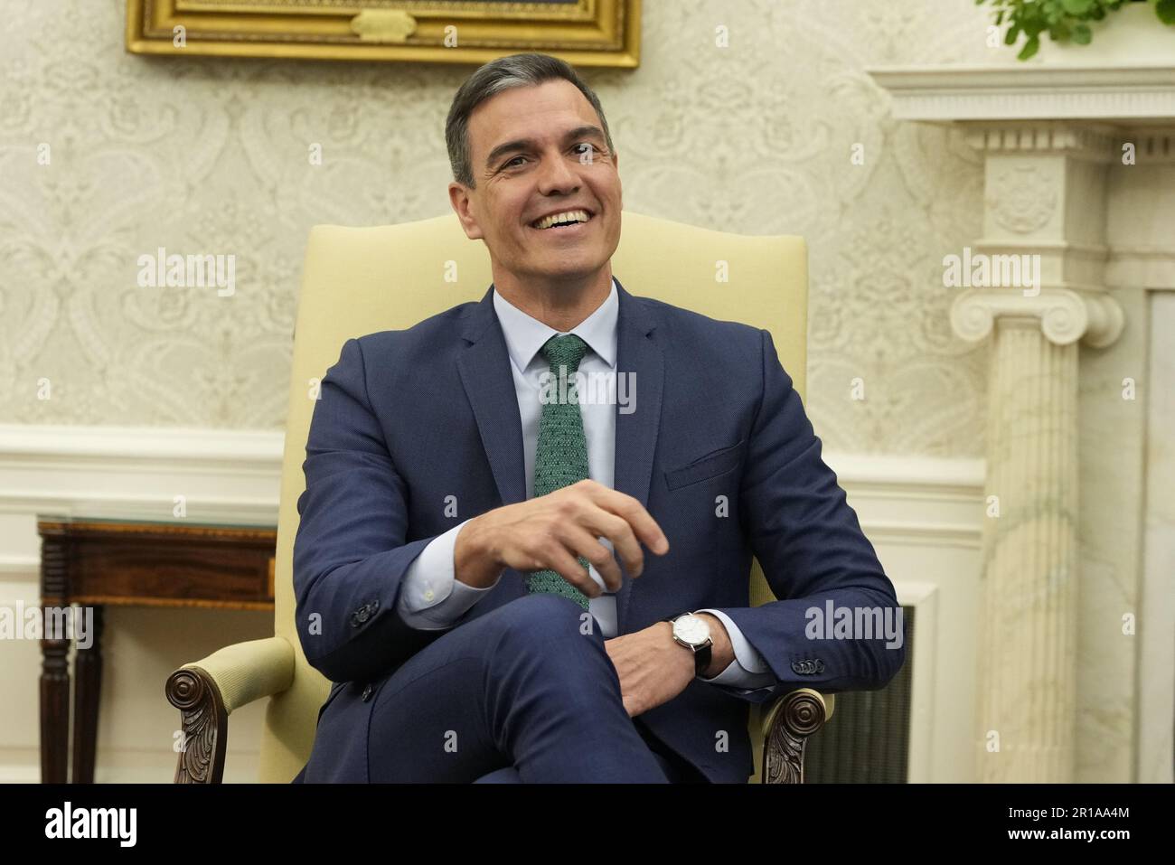 Washington, United States. 12th May, 2023. Spanish President Pedro ...