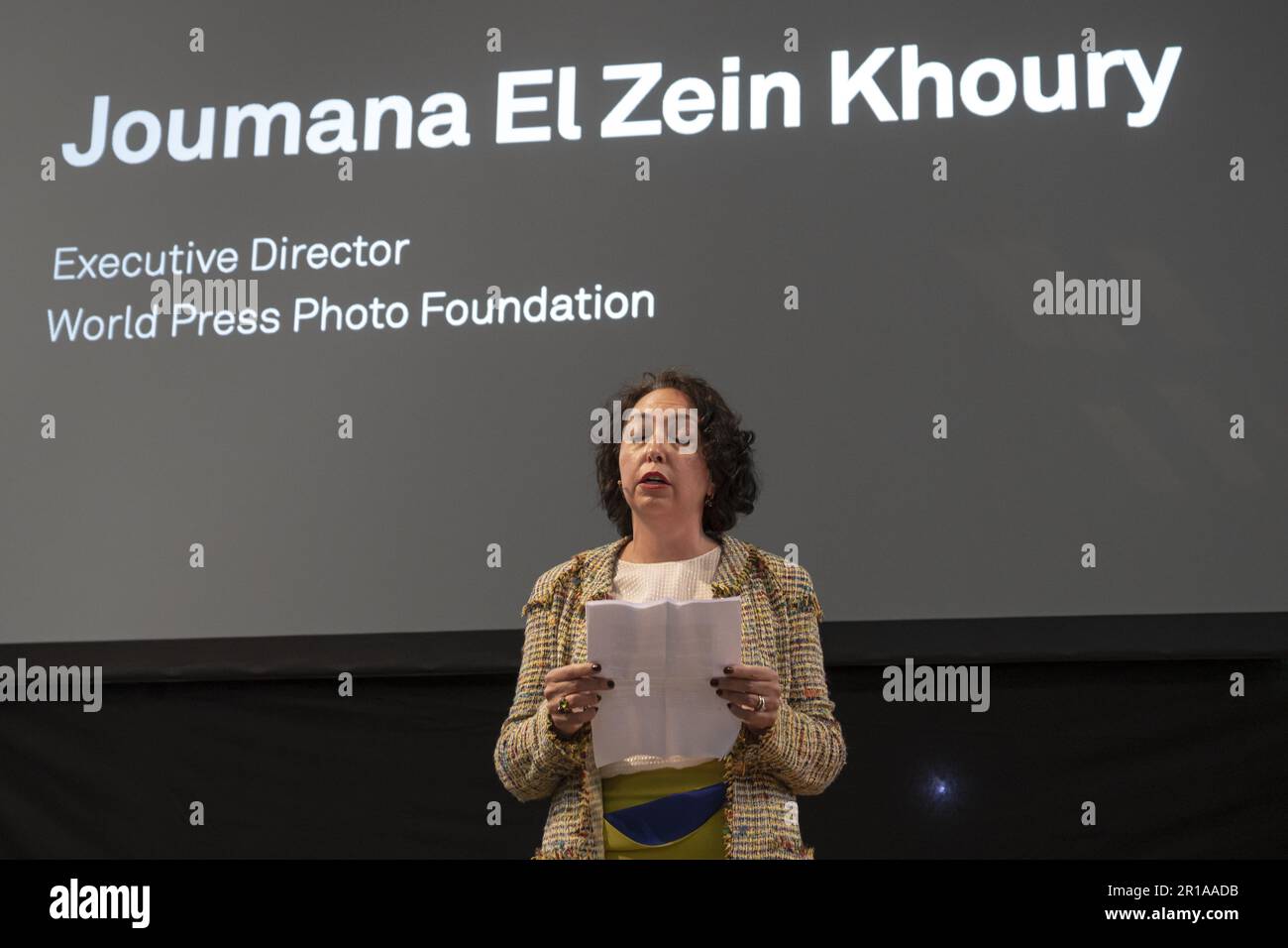 AMSTERDAM, 12-05-2023. Joumana El Zein Khoury, executive director of ...
