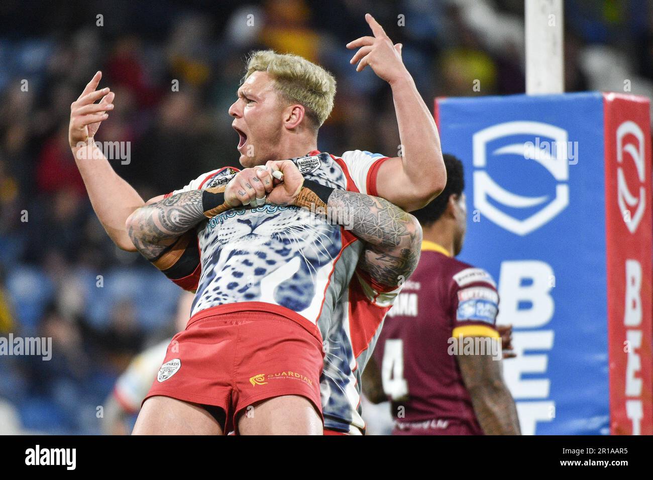 Huddersfield, England - 12th May 2023 - Lachlan Lam of Leigh Leopards ...