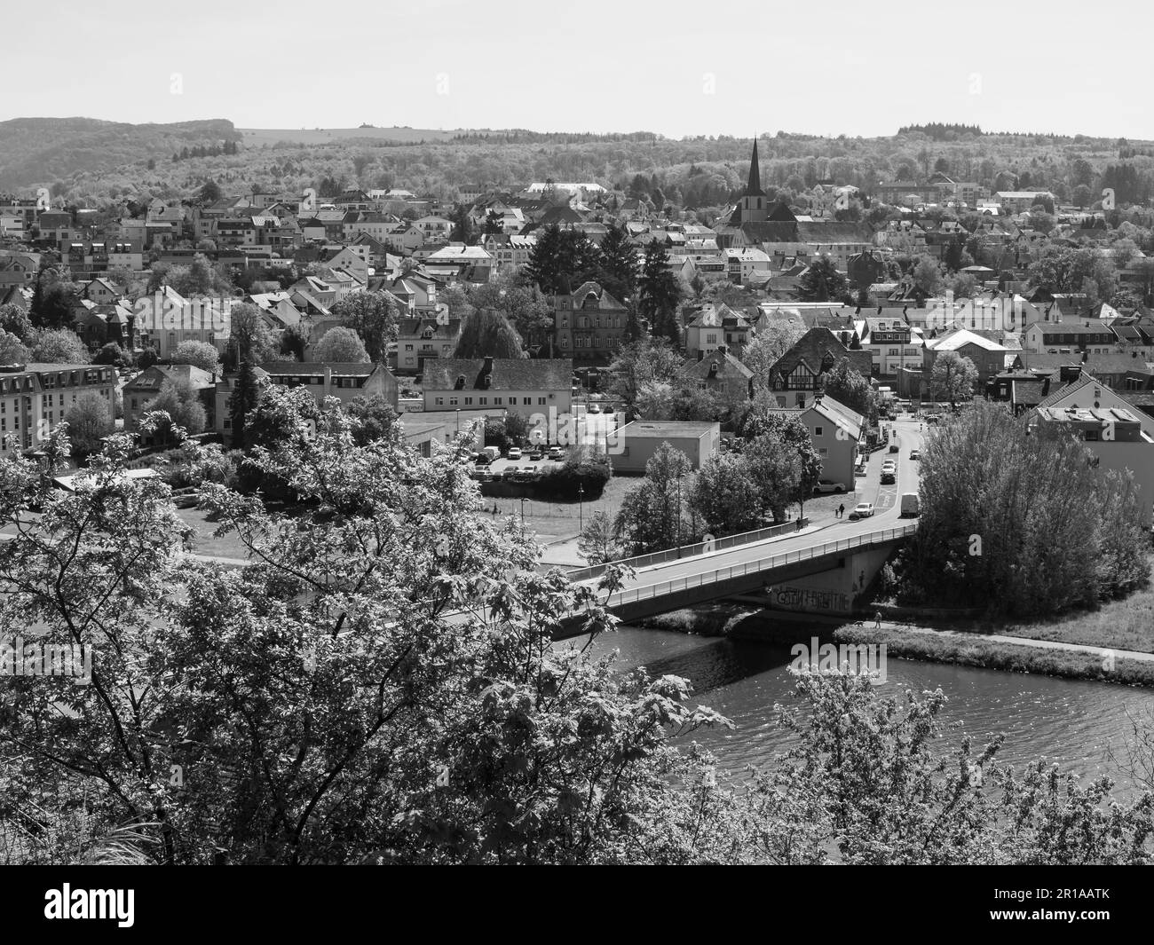 saarbureg city at the saar river Stock Photo - Alamy
