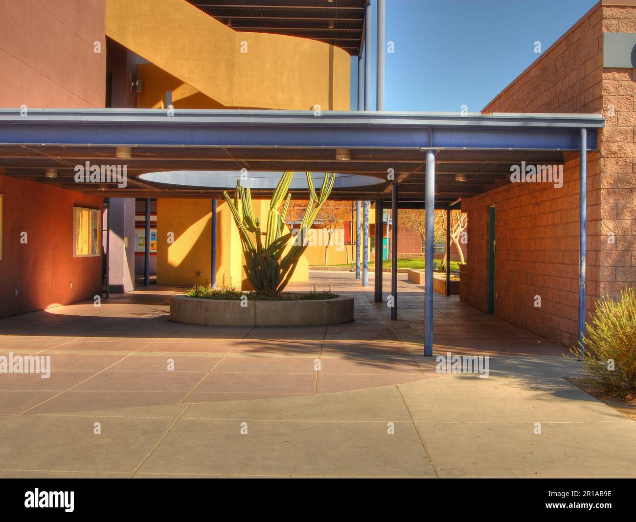 Select detail of a modern school campus Stock Photo - Alamy