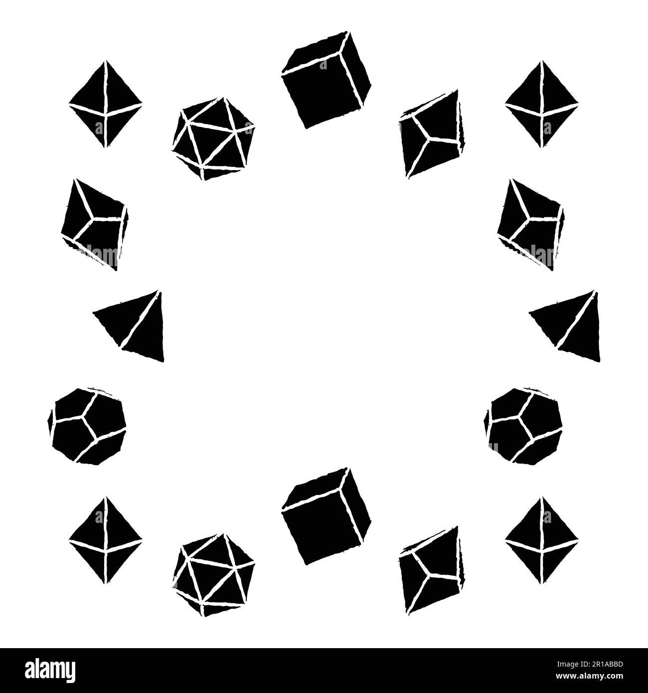 Dragon vector border Black and White Stock Photos & Images - Alamy