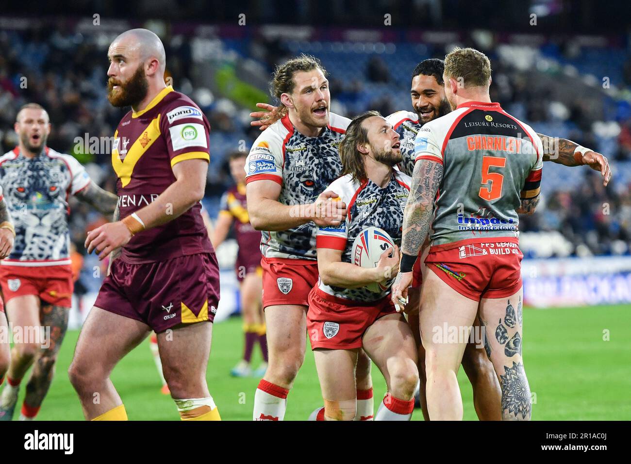 Huddersfield, England - 12th May 2023 - Joe Mellor of Leigh Leopards ...
