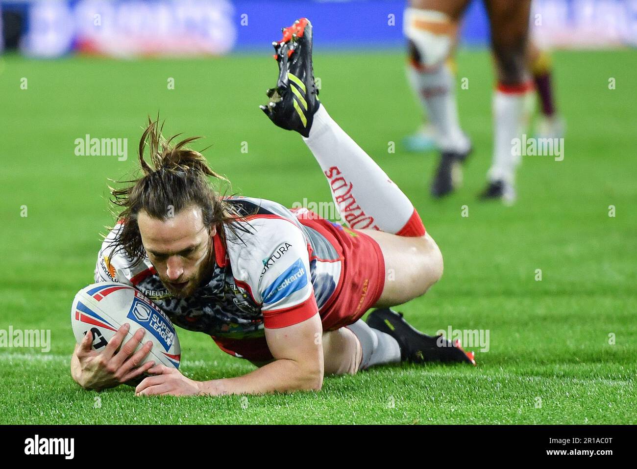 Huddersfield, England - 12th May 2023 - Joe Mellor of Leigh Leopards ...