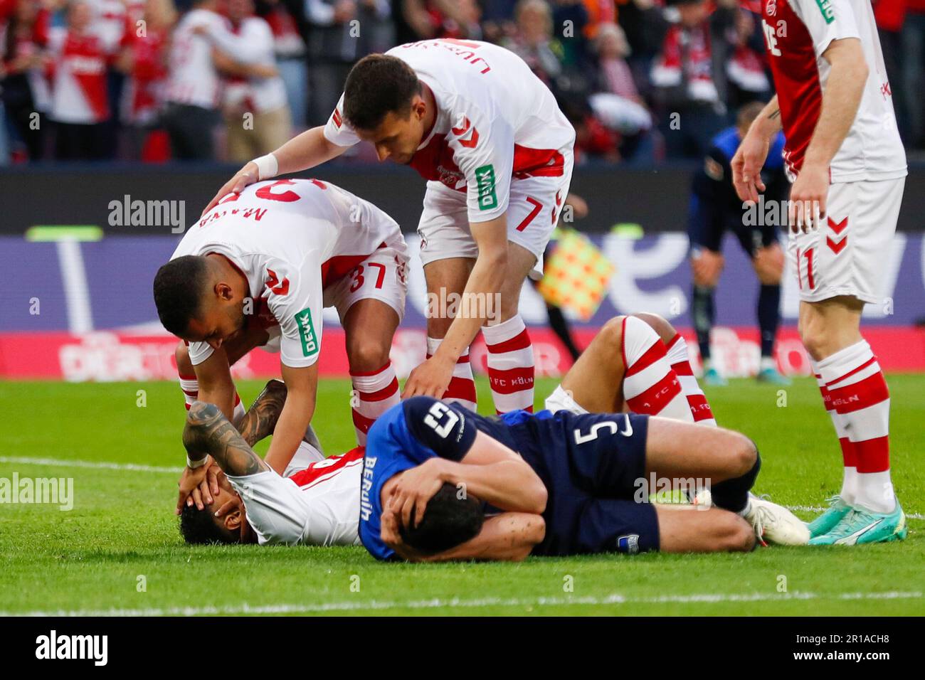 Cologne, Deutschland. 12th May, 2023. Davie SELKE (FC Cologne, #27) is ...