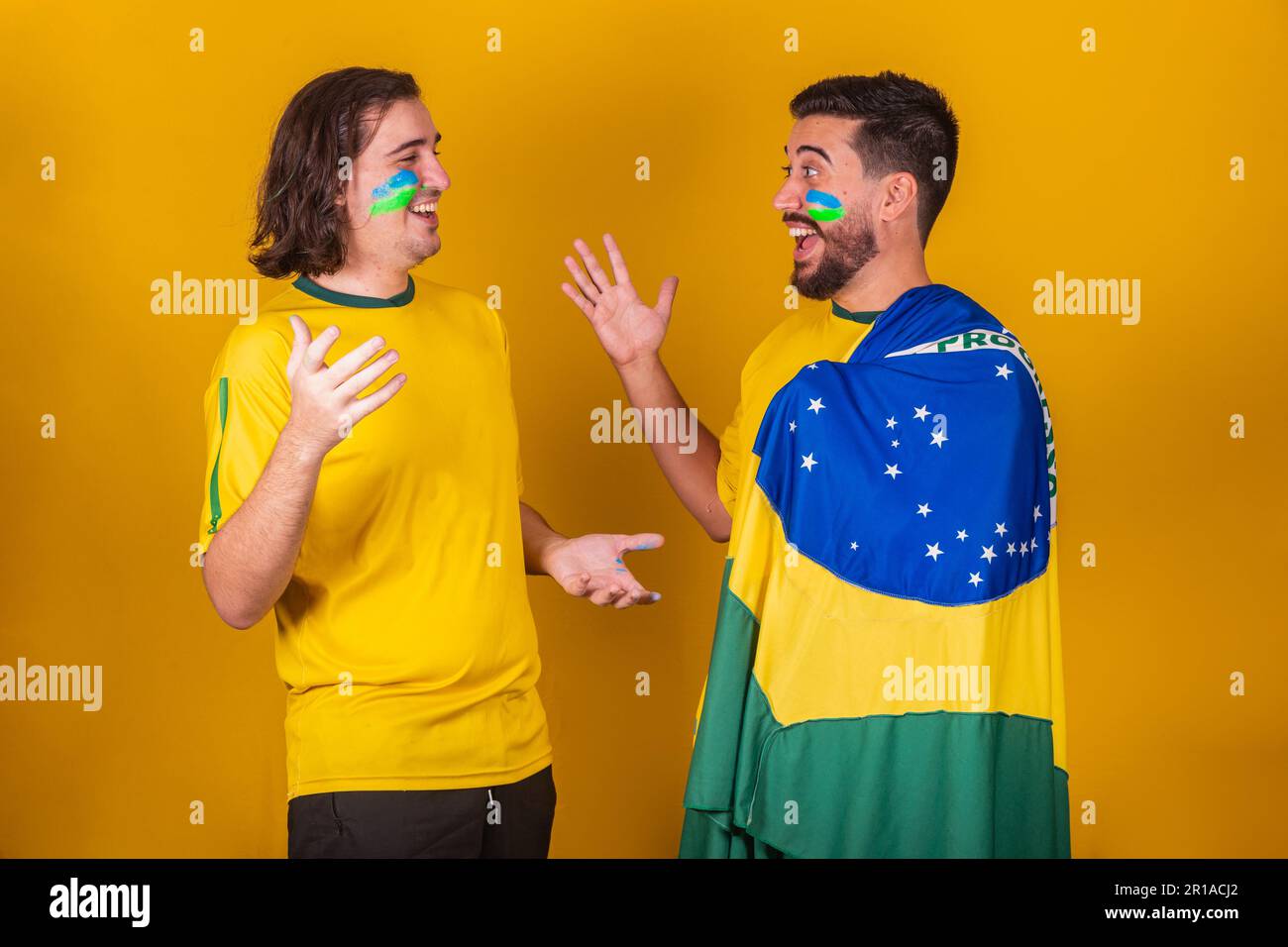 Brazilian friends, Latin Americans, diversity, cheering for Brazil, in ...