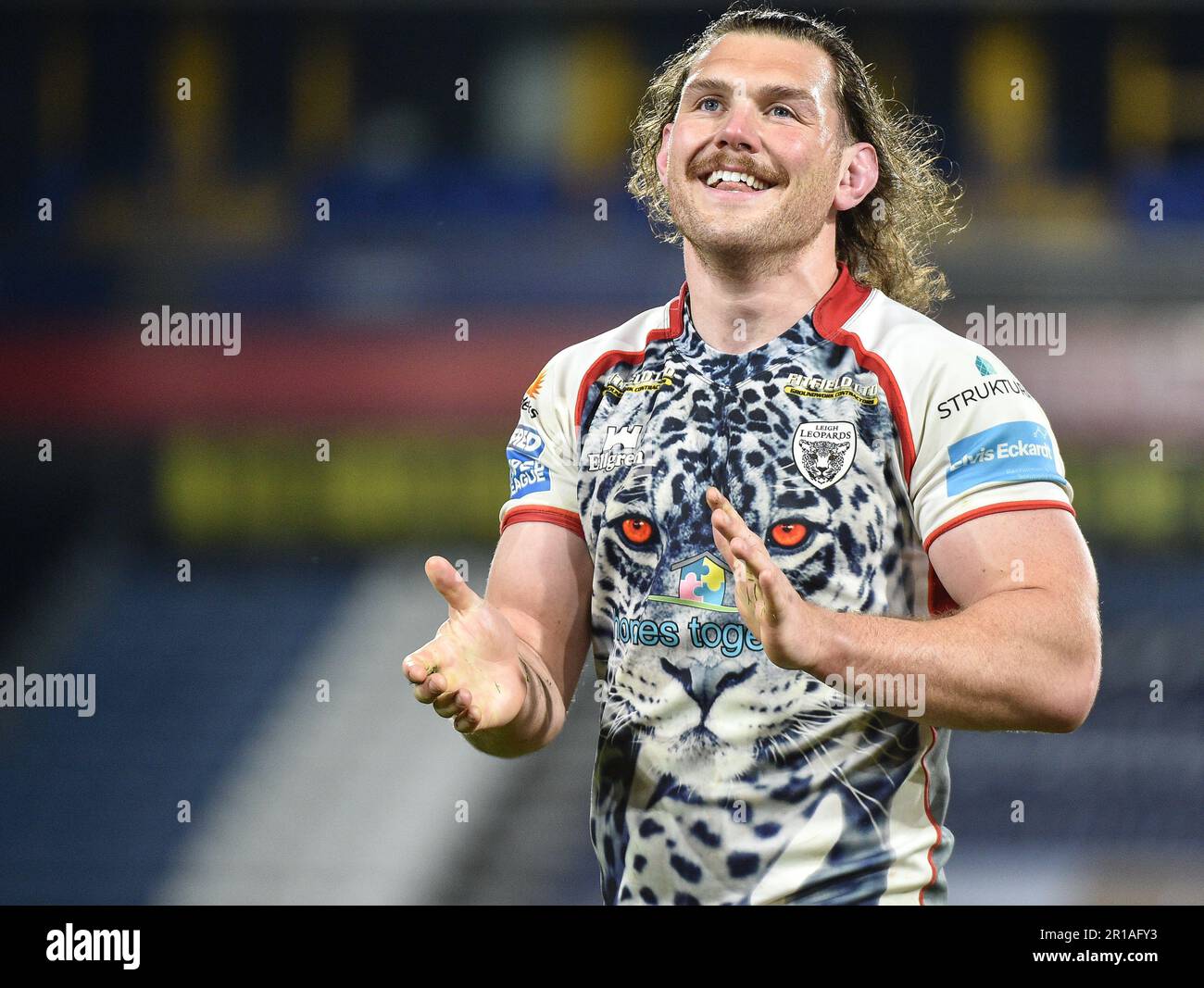 Huddersfield, England - 12th May 2023 - Robbie Mulhern of Leigh ...