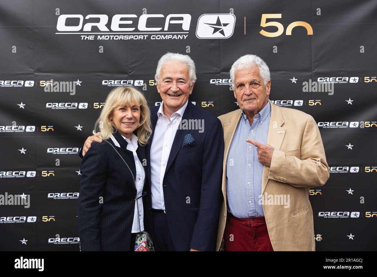 Hughes de Chaunac, portrait with Yves Morizot and Nelly Arnoux during ...
