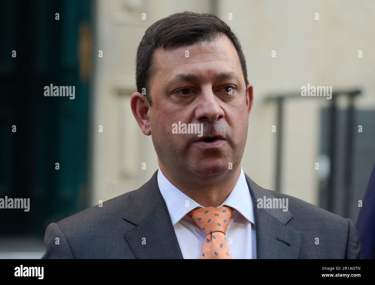 New York, New York, USA. 12th May, 2023. Attorney Thomas Kenniff makes ...