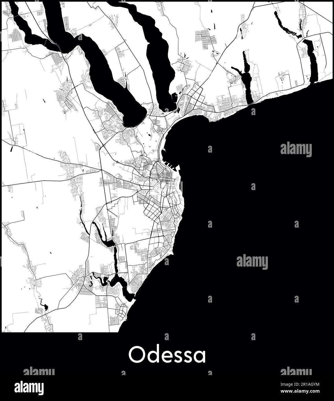 Odessa city centre Stock Vector Images - Alamy