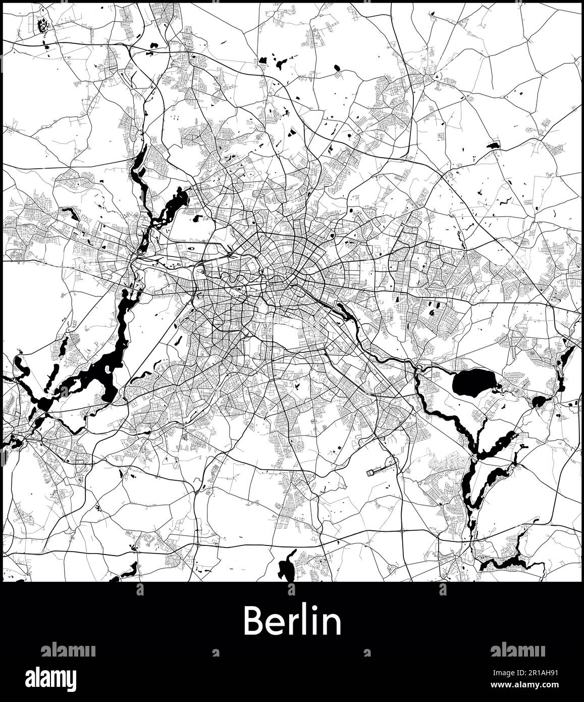 Berlin citymap hi-res stock photography and images - Alamy