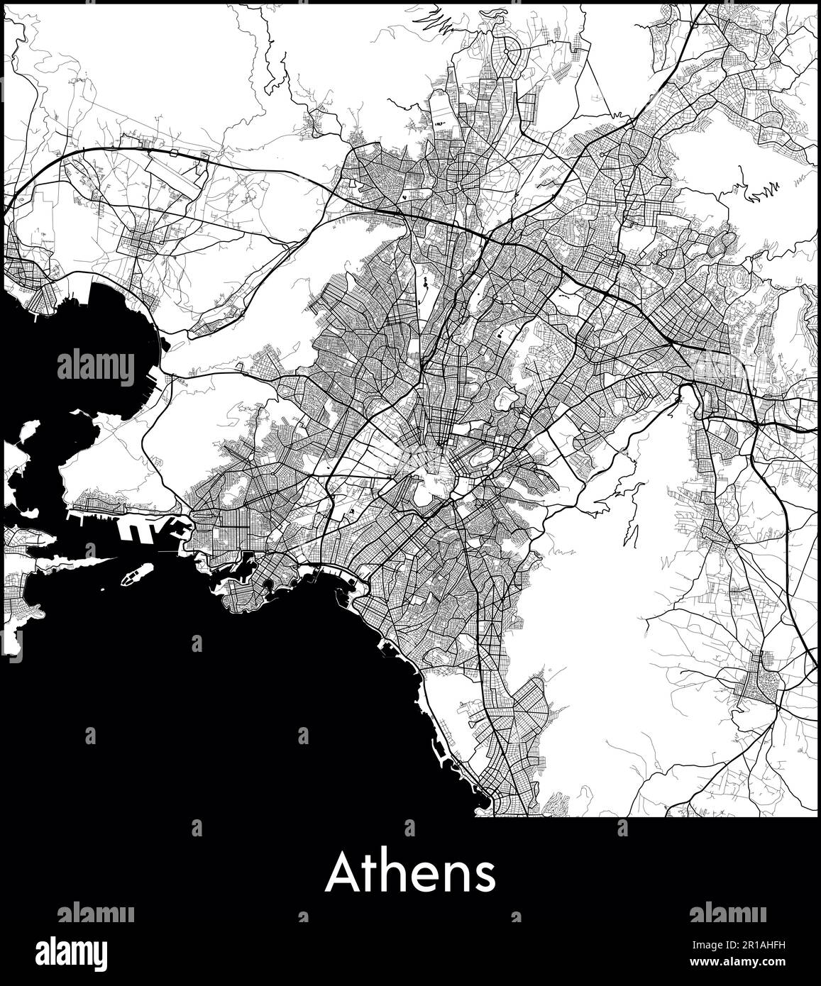 Athens tourist map Black and White Stock Photos & Images - Alamy