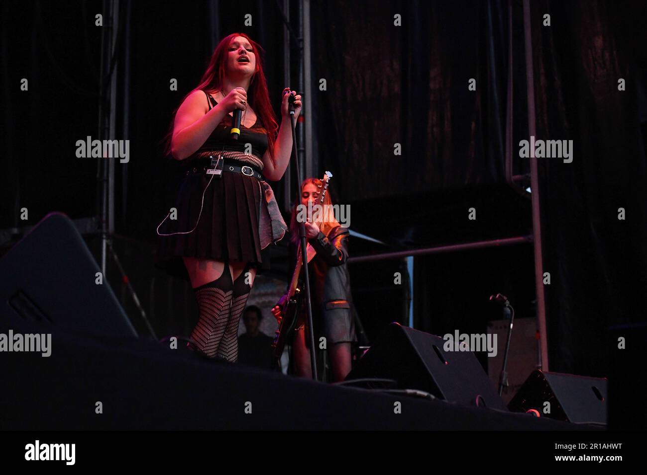 The singer Samuraï during a performance on the occasion of the San ...