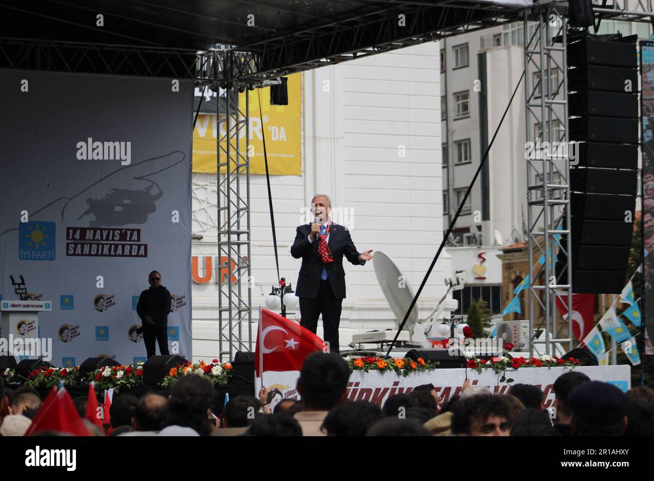Ankara Metropolitan Municipality Mayor Mansur Yavas. He is making a ...