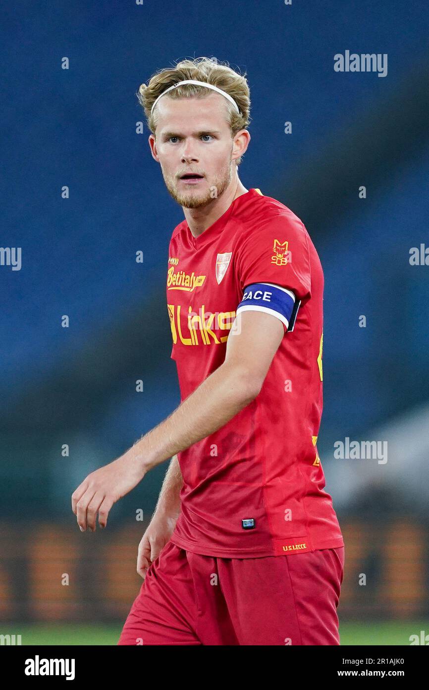 Rome, Italy. 12th May, 2023. Morten Hjulmand of US Lecce looks on ...
