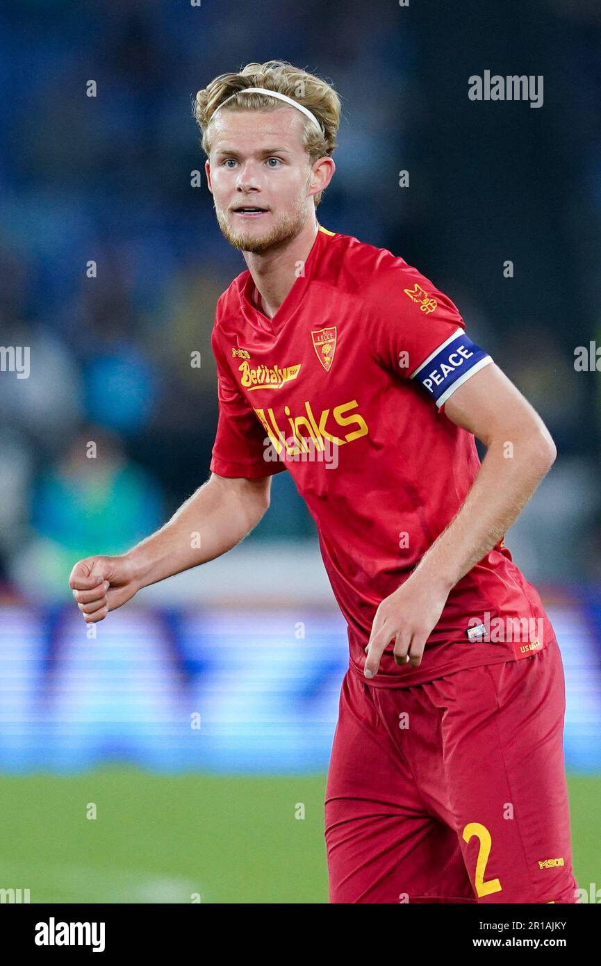 Rome, Italy. 12th May, 2023. Morten Hjulmand of US Lecce looks on ...