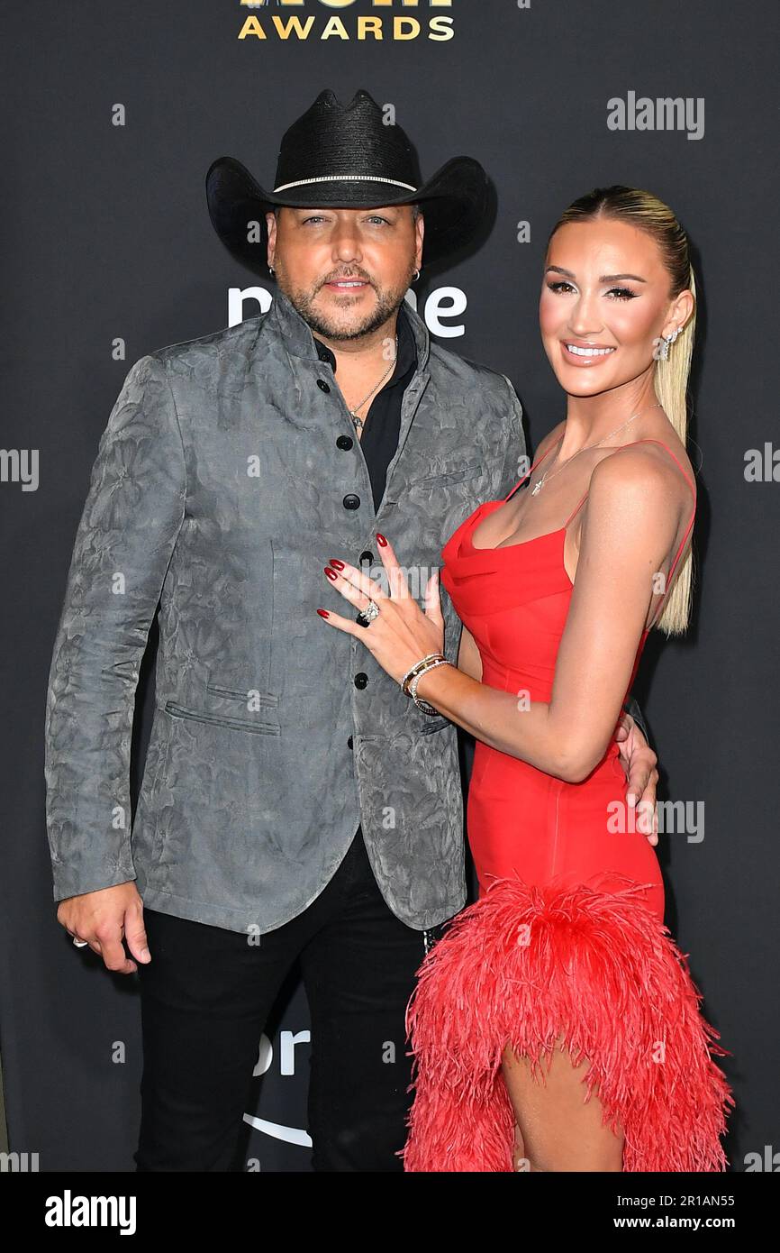 Jason Aldean, Brittany Kerr attend the 58th Academy Of Country Music ...