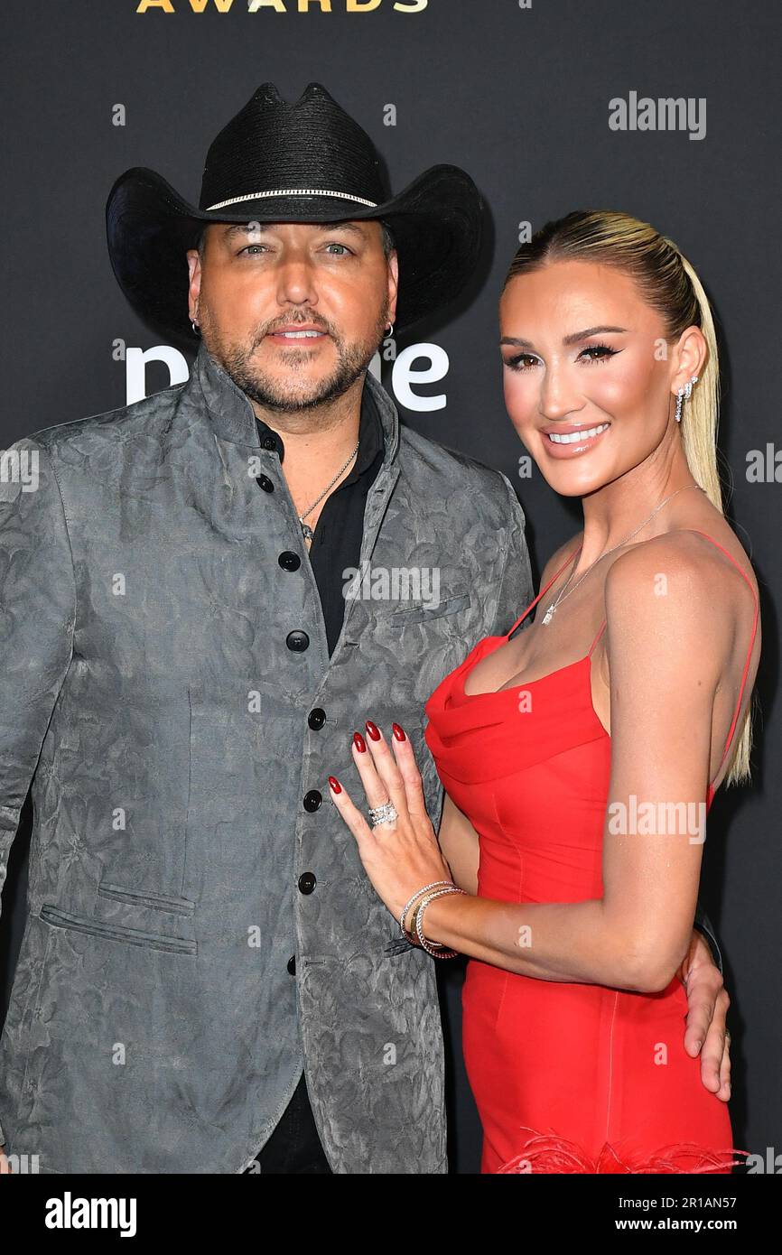 Jason Aldean, Brittany Kerr attend the 58th Academy Of Country Music ...