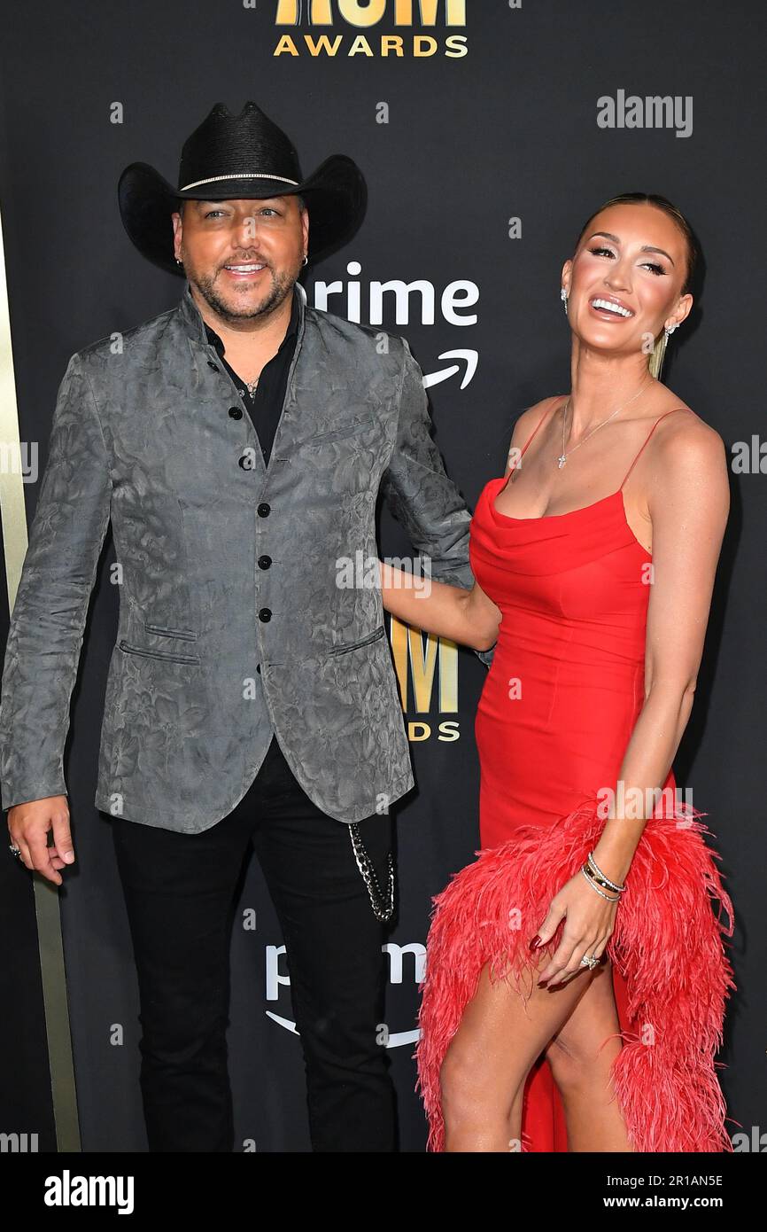Jason Aldean, Brittany Kerr attend the 58th Academy Of Country Music ...