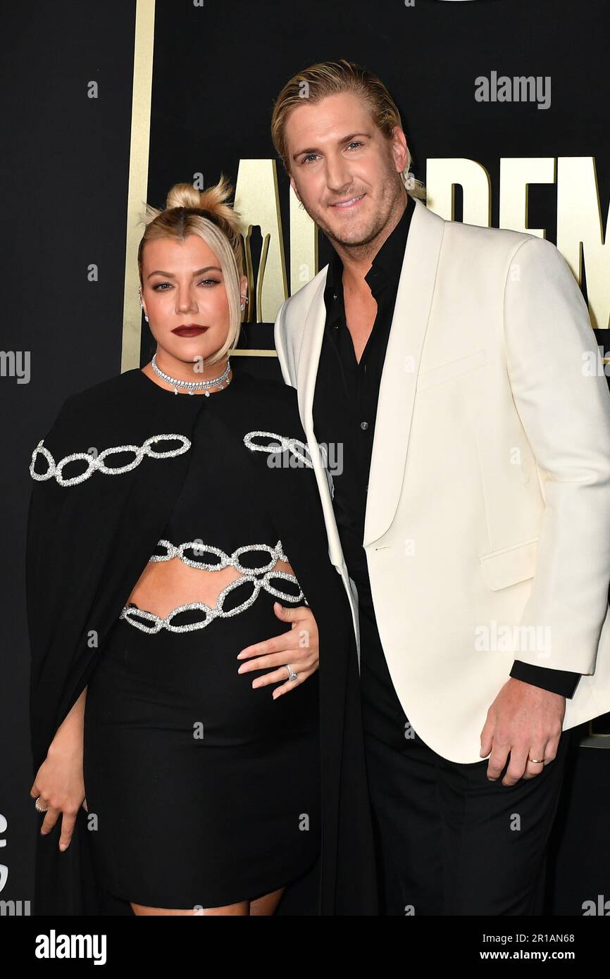 Kimberly Perry, Johnny Costello attend the 58th Academy Of Country ...