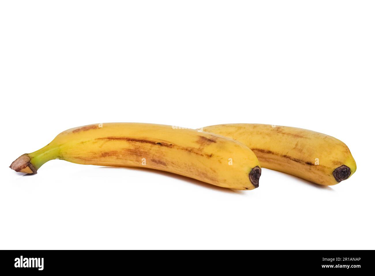 banana isolated on white background with clipping path and full depth ...