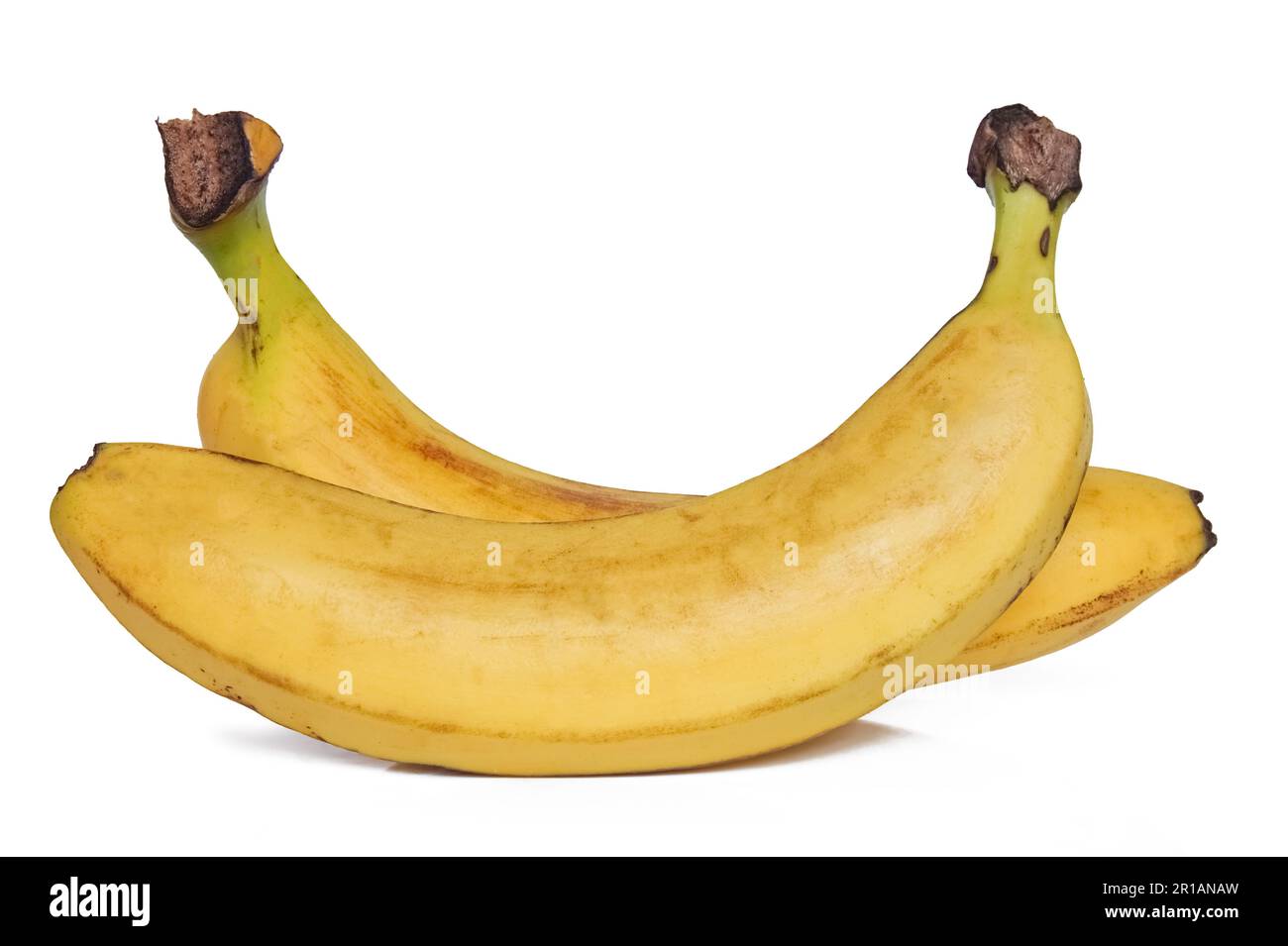 banana isolated on white background with clipping path and full depth ...