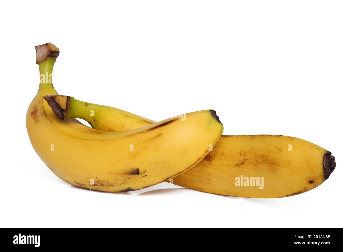 banana isolated on white background with clipping path and full depth ...
