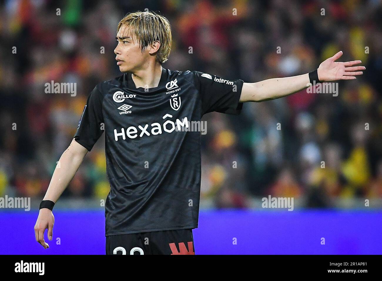 Lens, France. 12th May, 2023. Junya ITO of Reims during the French ...