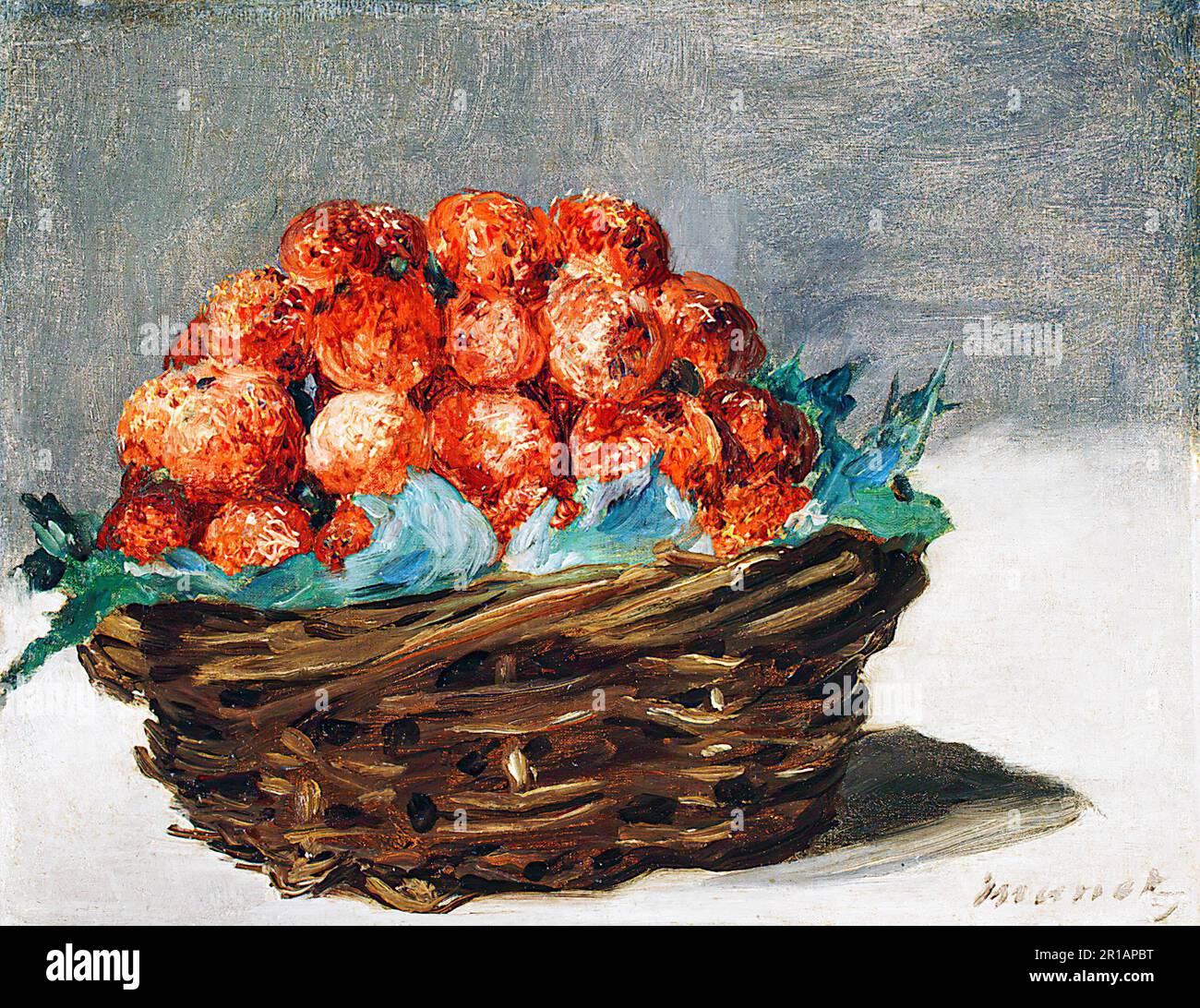 Strawberries painting in high resolution by Eacute; douard Manet ...