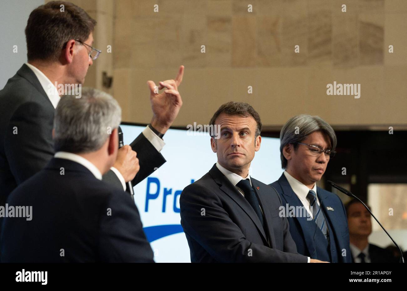 Dunkirk, France. 12th May, 2023. President of the Regional Council of ...