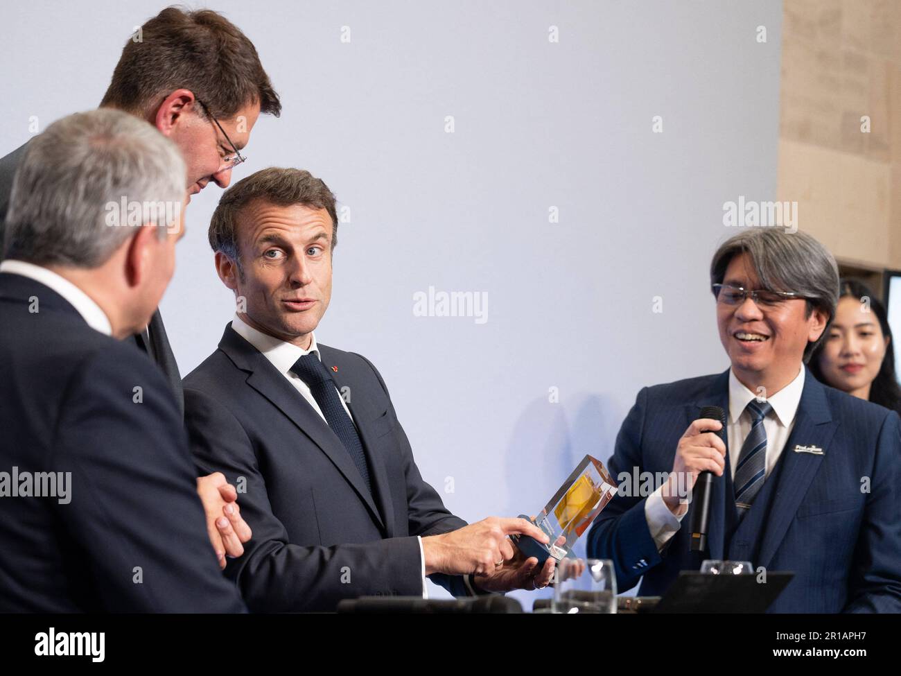 Dunkirk, France. 12th May, 2023. President of the Regional Council of ...