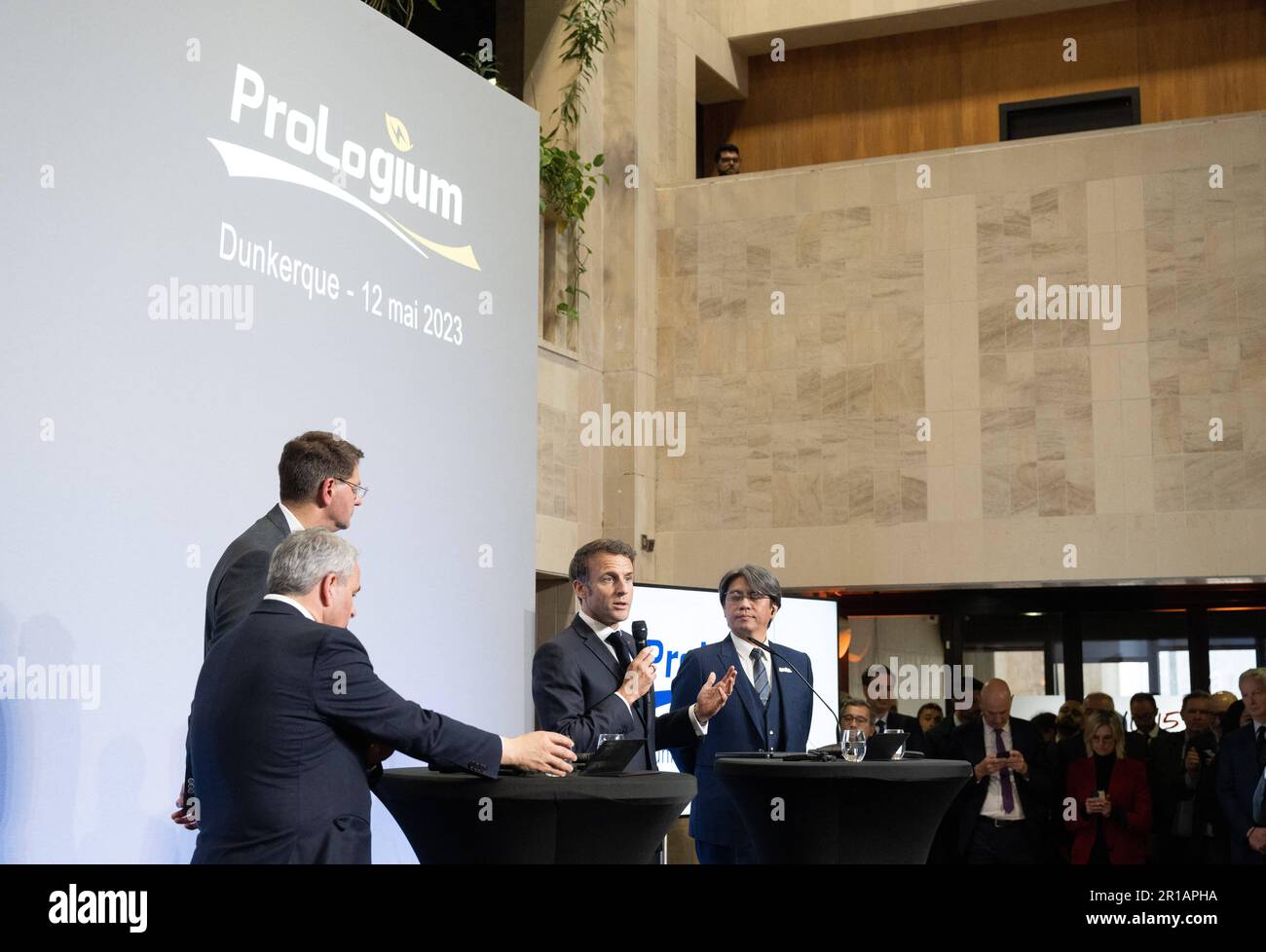 Dunkirk, France. 12th May, 2023. President of the Regional Council of ...