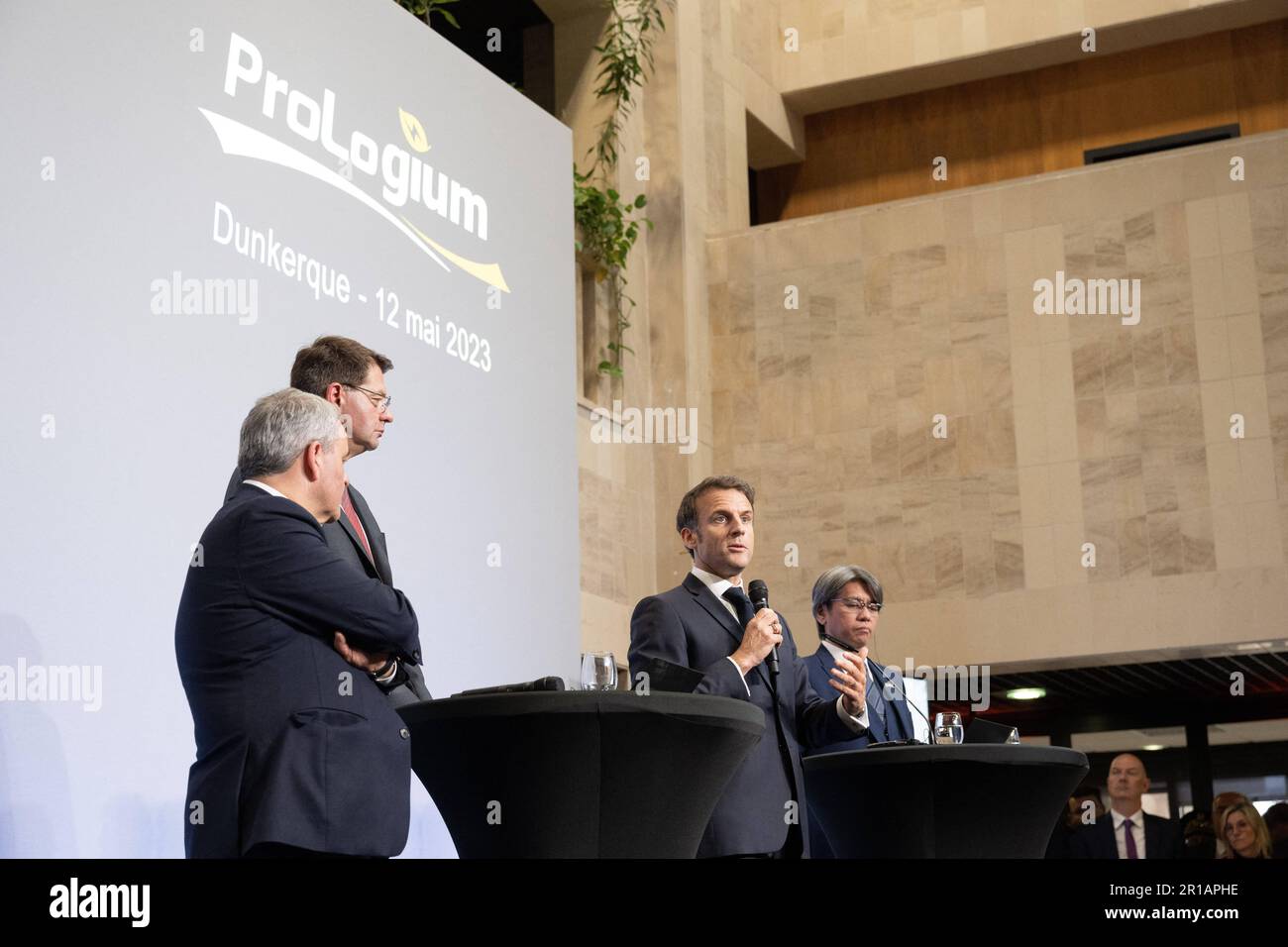 Dunkirk, France. 12th May, 2023. President of the Regional Council of ...