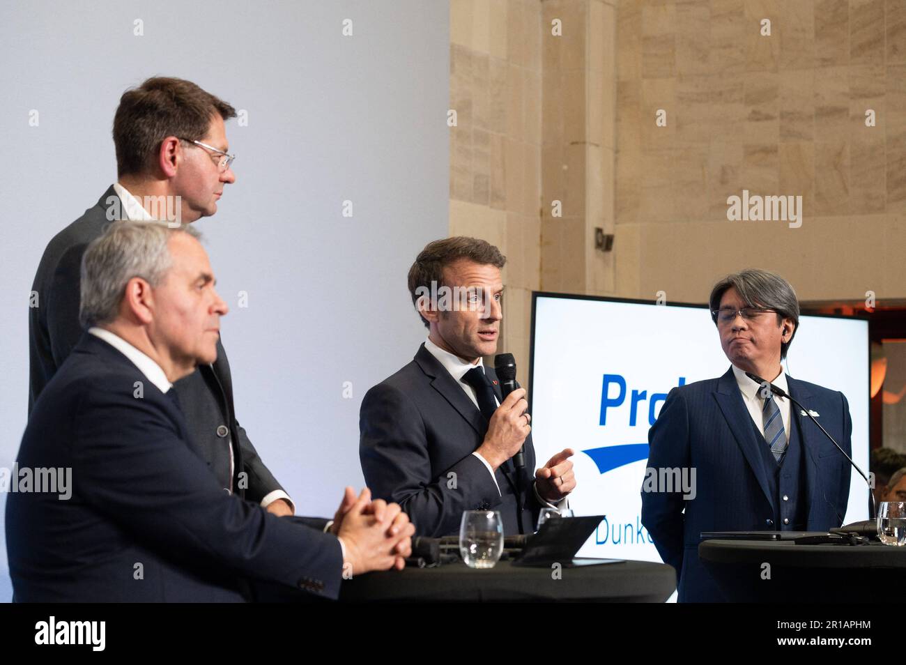 Dunkirk, France. 12th May, 2023. President of the Regional Council of ...