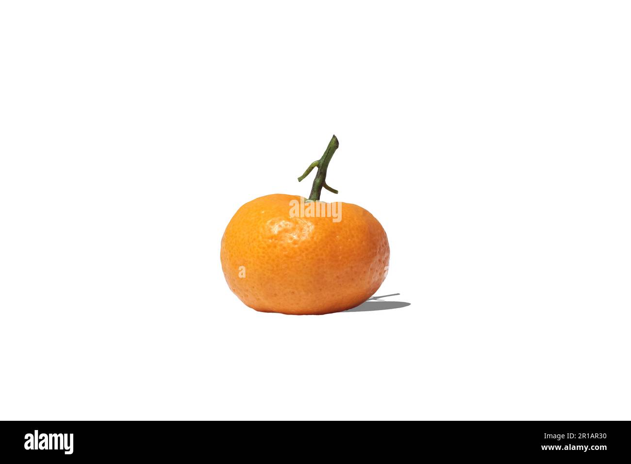 Orange fruit with leaf isolated on white background Stock Photo - Alamy