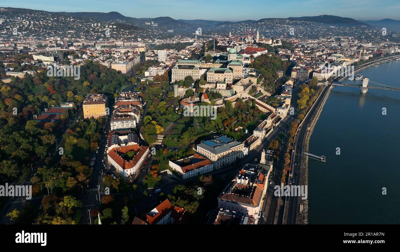 Aerial establishing shot royal palace hi-res stock photography and ...