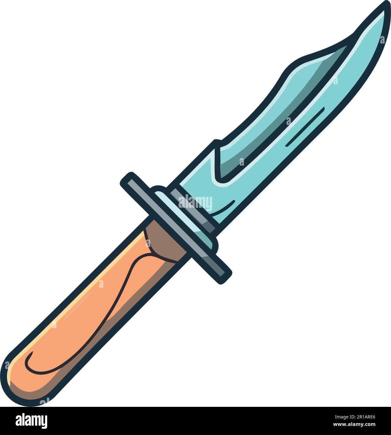 Metallic blade at the edge of danger Stock Vector Image & Art - Alamy