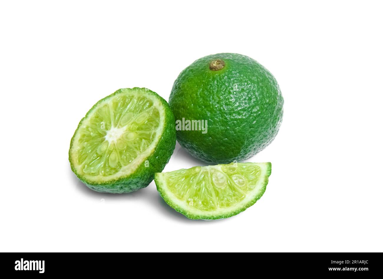 Lime closeup isolated on white background Stock Photo - Alamy