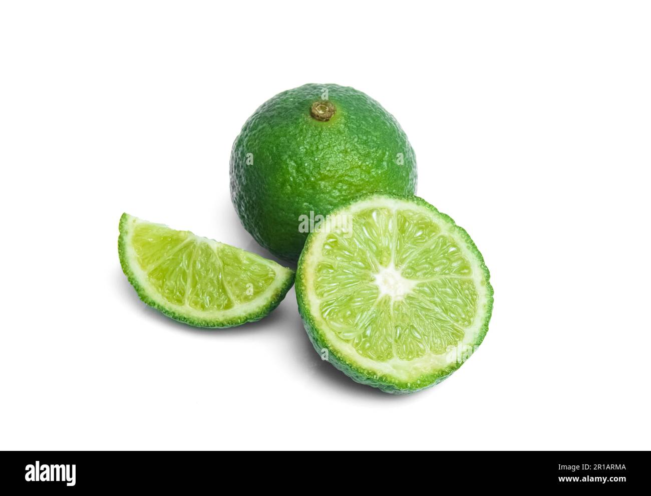 Lime closeup isolated on white background Stock Photo - Alamy