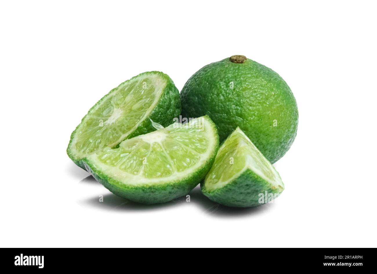 Lime closeup isolated on white background Stock Photo - Alamy