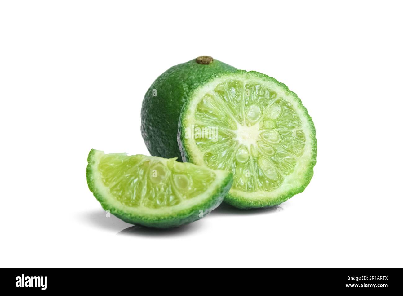 Lime closeup isolated on white background Stock Photo - Alamy