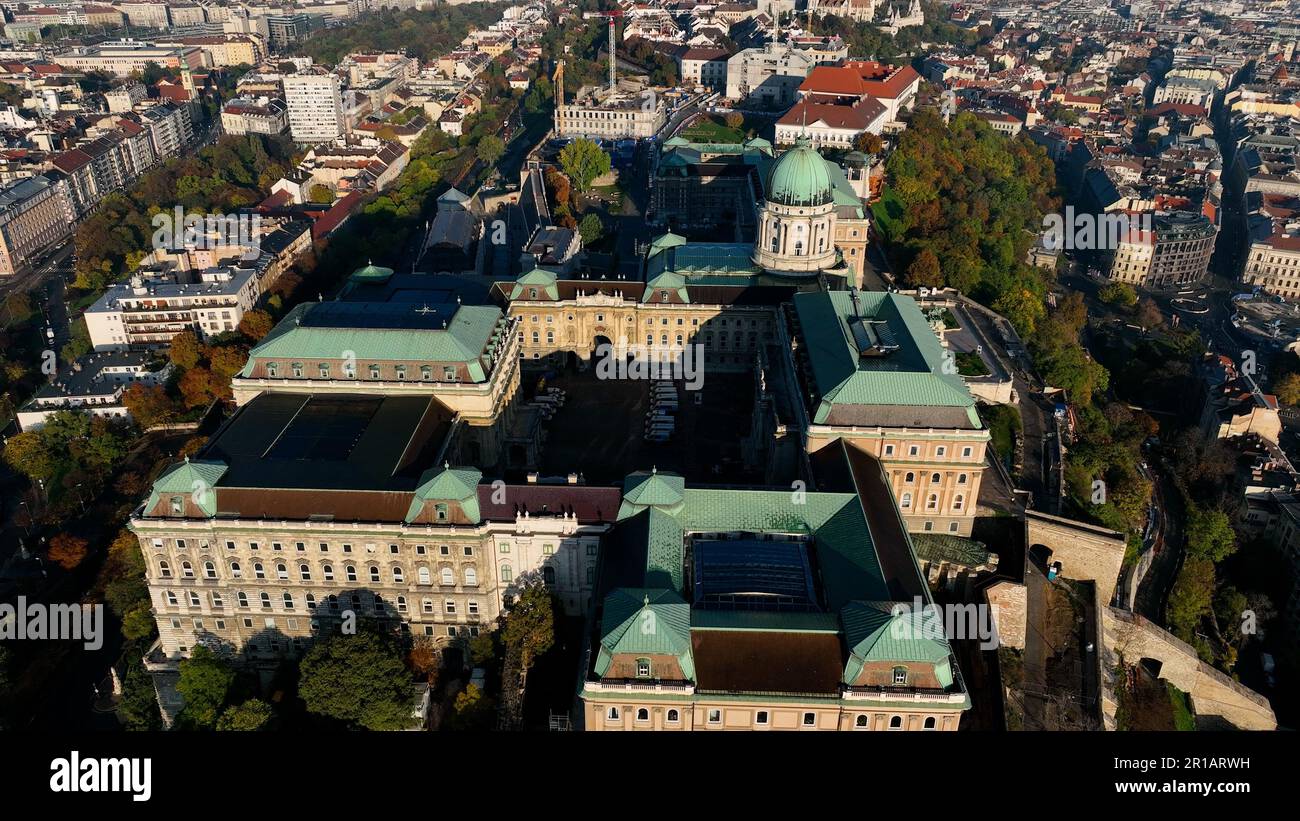 Aerial establishing shot royal palace hi-res stock photography and ...