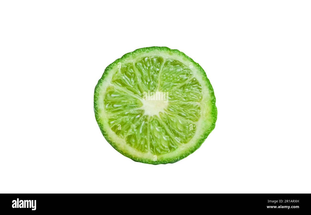 Lime closeup isolated on white background Stock Photo - Alamy